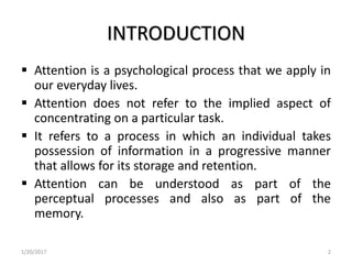 Human function and attention ppt | PPT