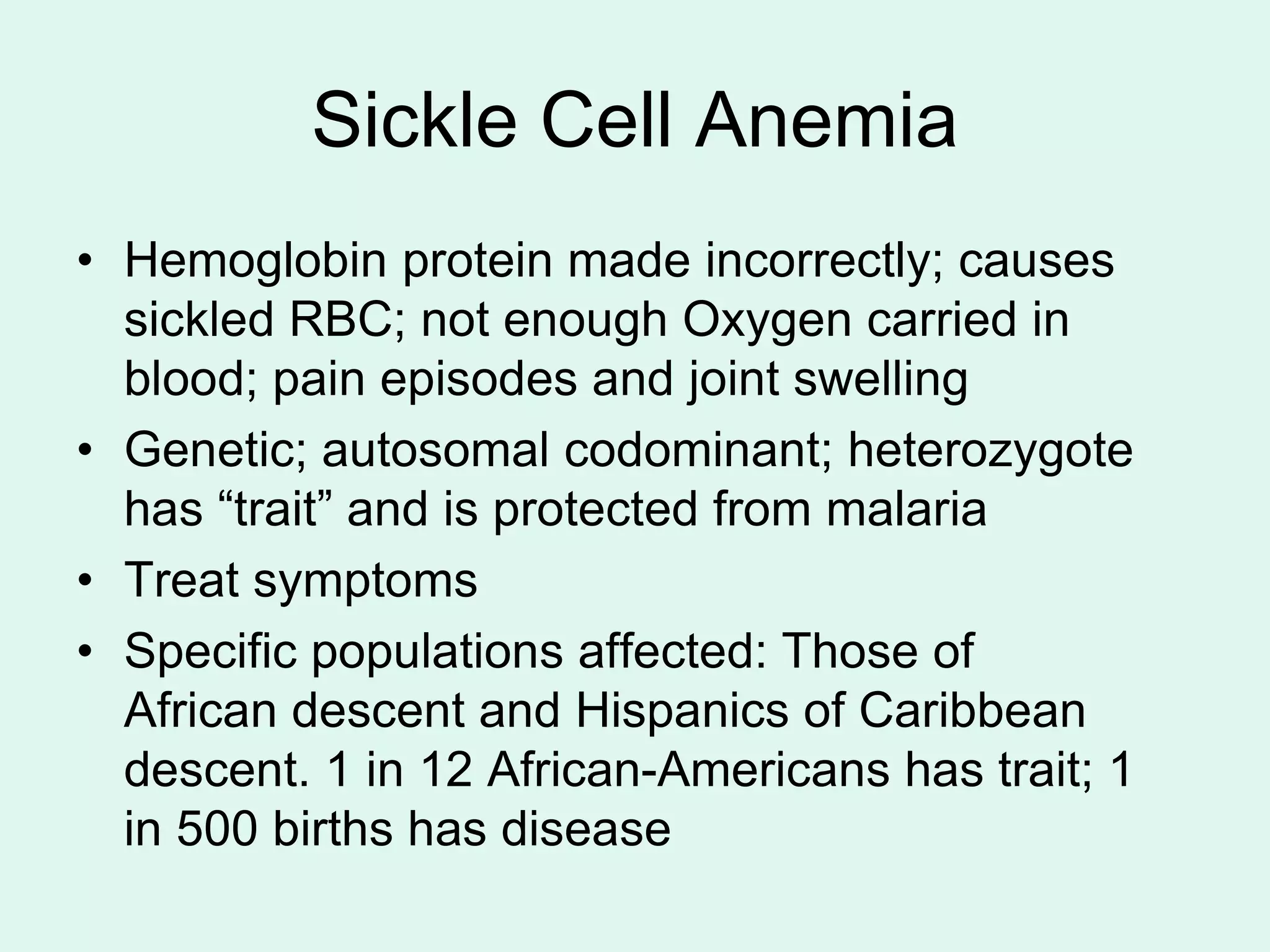 human_genetic_disorders.ppt | Physical Therapy | Wellness