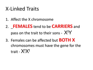 Human genetic inheritance patterns | PPTX