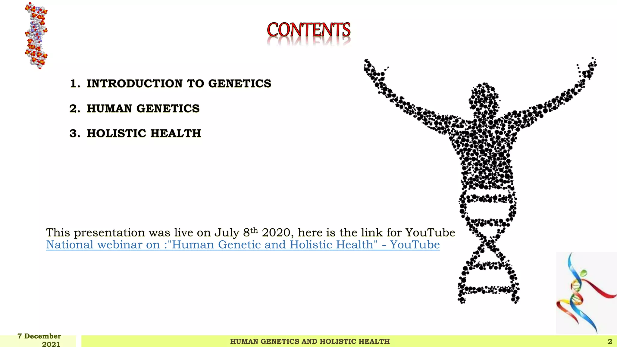 Human genetics and holistic health | PPTX