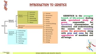 Human genetics and holistic health | PPT