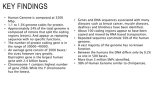 Human genome project - Decoding the codes of life | PPTX | Genetics ...