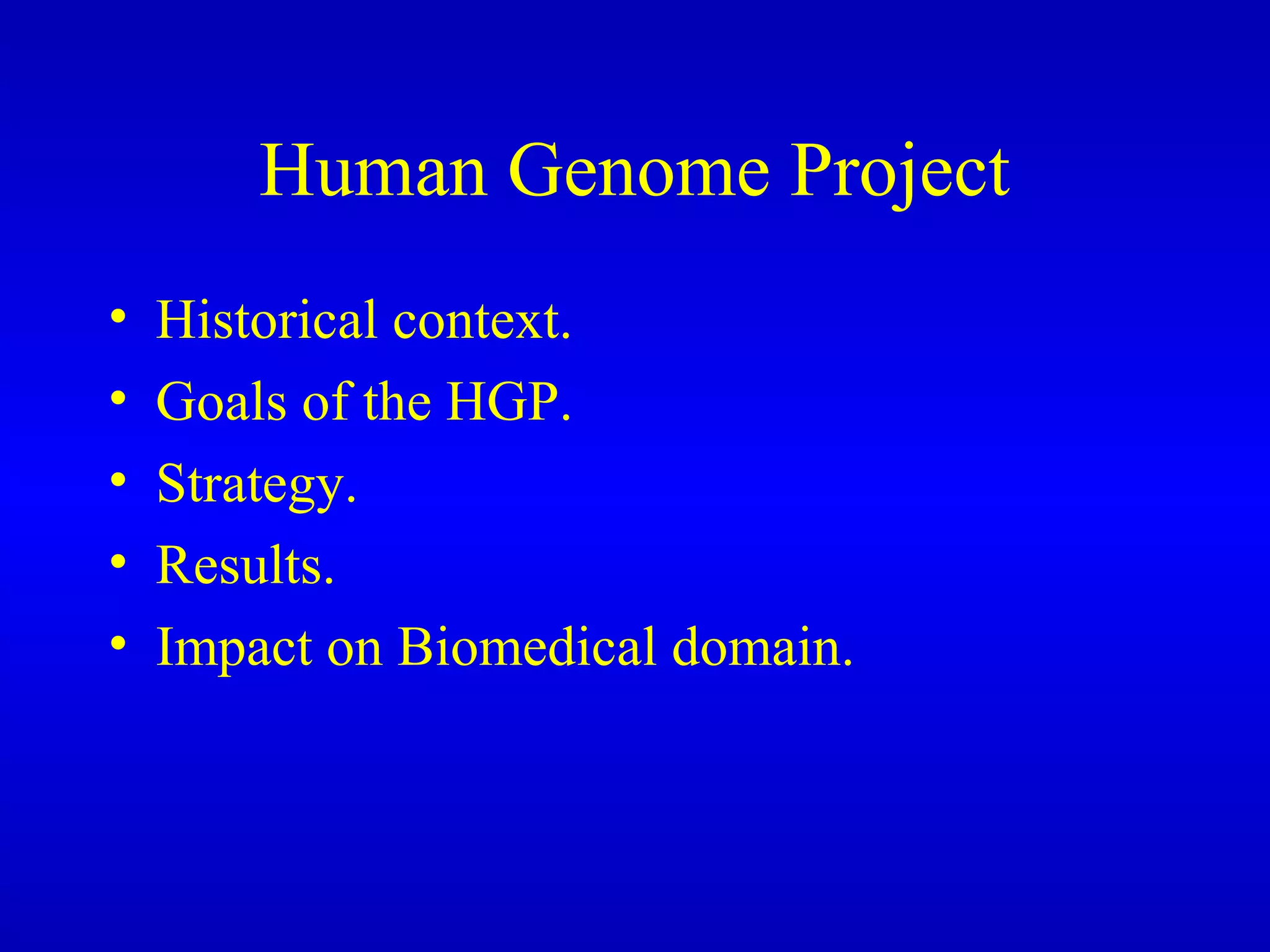 Human genome project | PPT