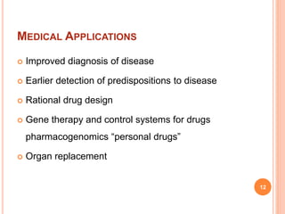 Human Genome Project Applications
