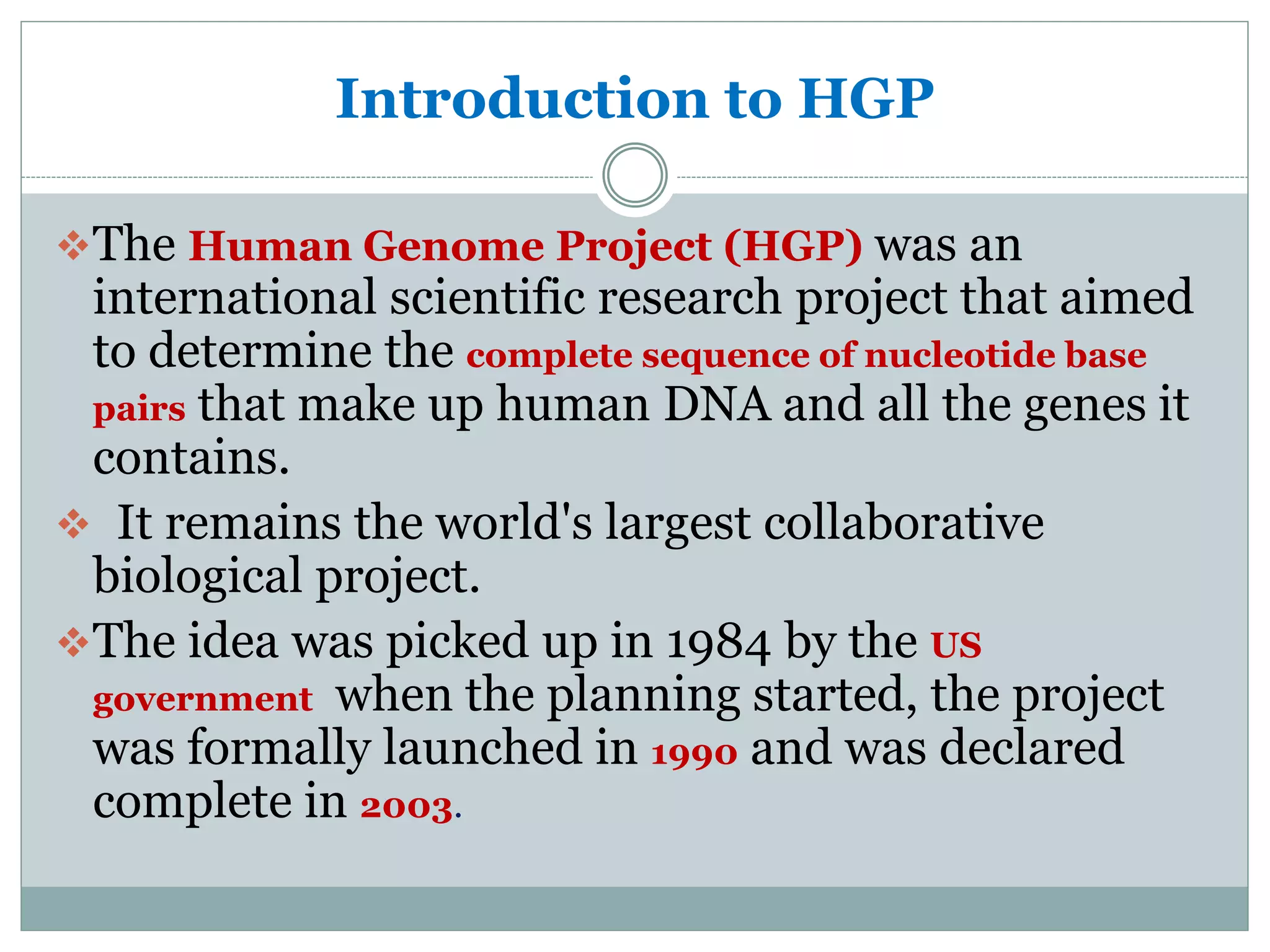 Human genome project | PPTX