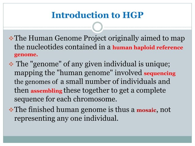 Human Genome Project Ppt