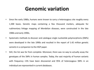 Human genome project | PPTX