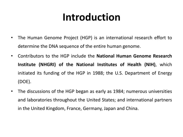 Human genome project | PPTX | Genetics | Science