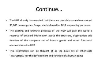 Human genome project | PPTX
