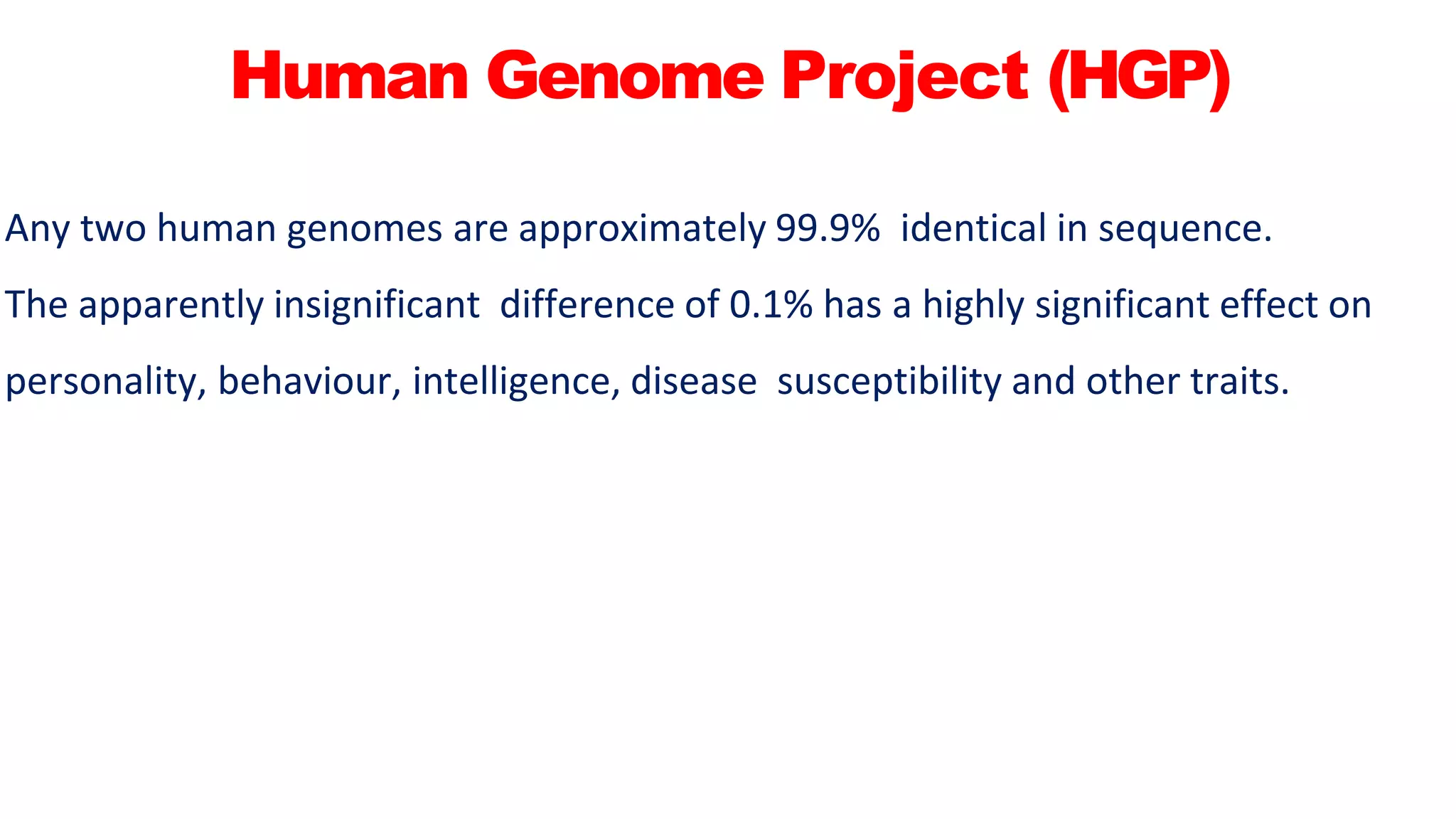 HUMAN GENOME PROJECT | PPTX