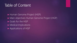 Human genome project by M.Sohail Riaz Hashmi | PPTX