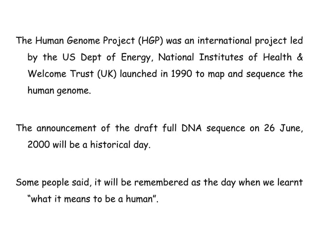 Human genome project and elsi | PDF