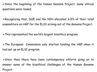 Human genome project and elsi | PDF