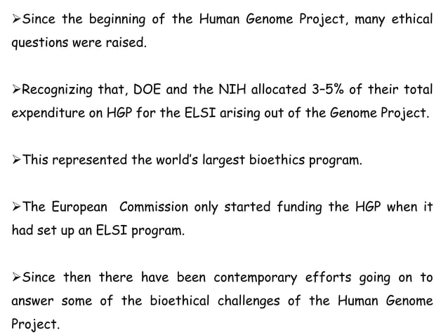Human genome project and elsi | PDF