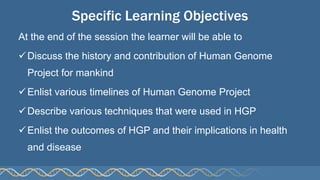 Human genome project and gene therapy | PPTX