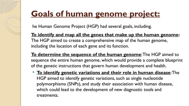 Human Genome Project Introduction comple | PPT