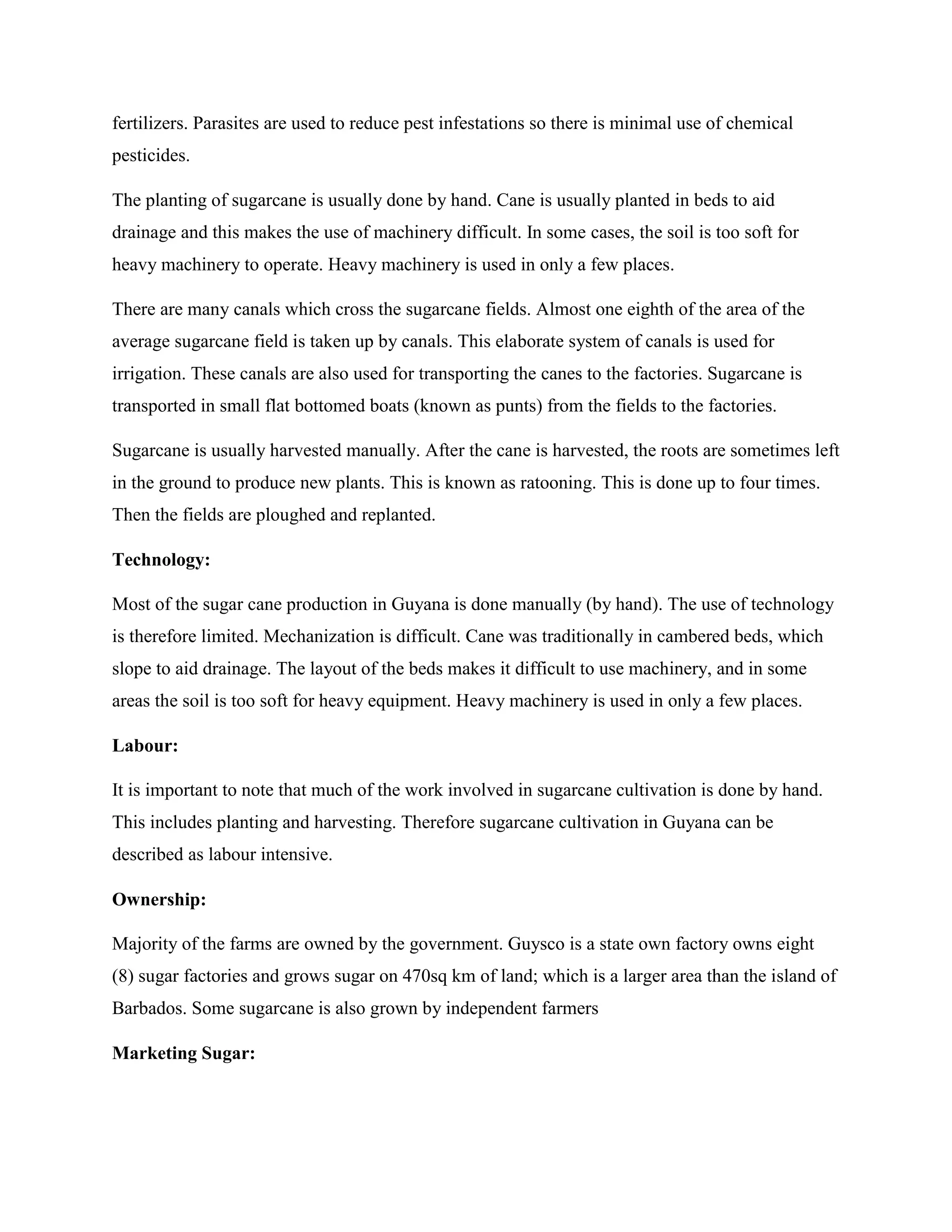 Human geography- CSEC Geography | PDF