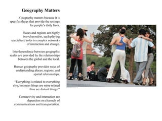 Human geography1 | PPT