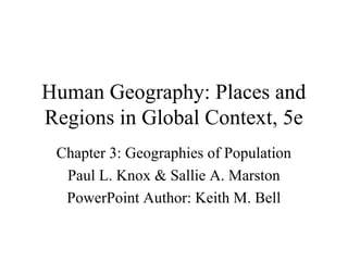 Human geography3 | PPT | Geography | Science