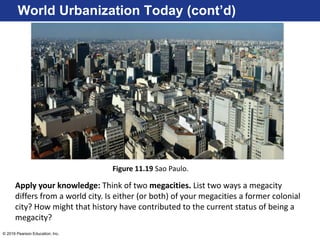 Human geography 7e lecture_ch11_urbanization | PPTX | Geography | Science