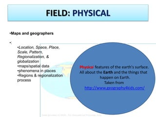 Human geography fields | PPTX