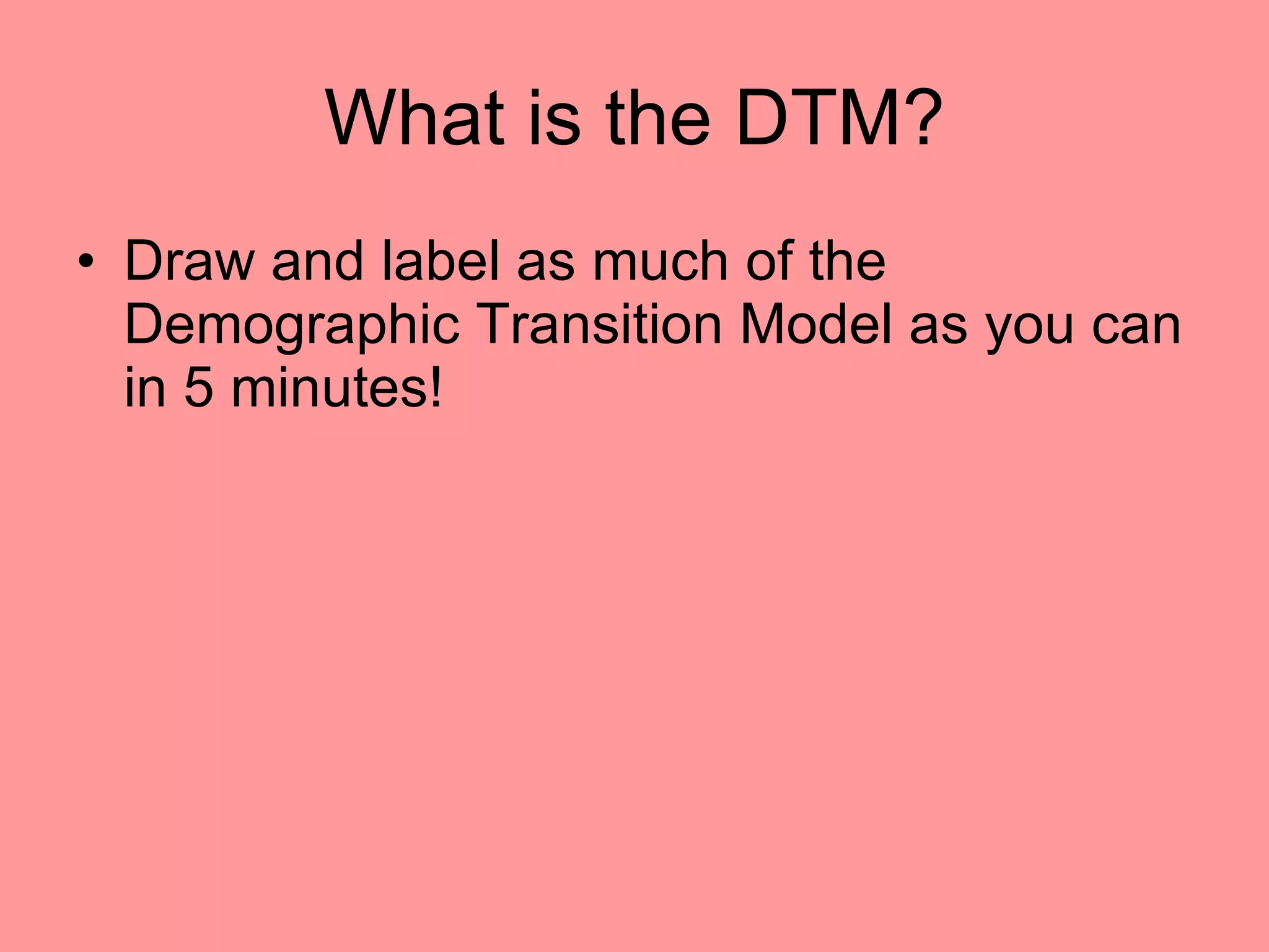 Human geography revision dtm | PPT | Geography | Science