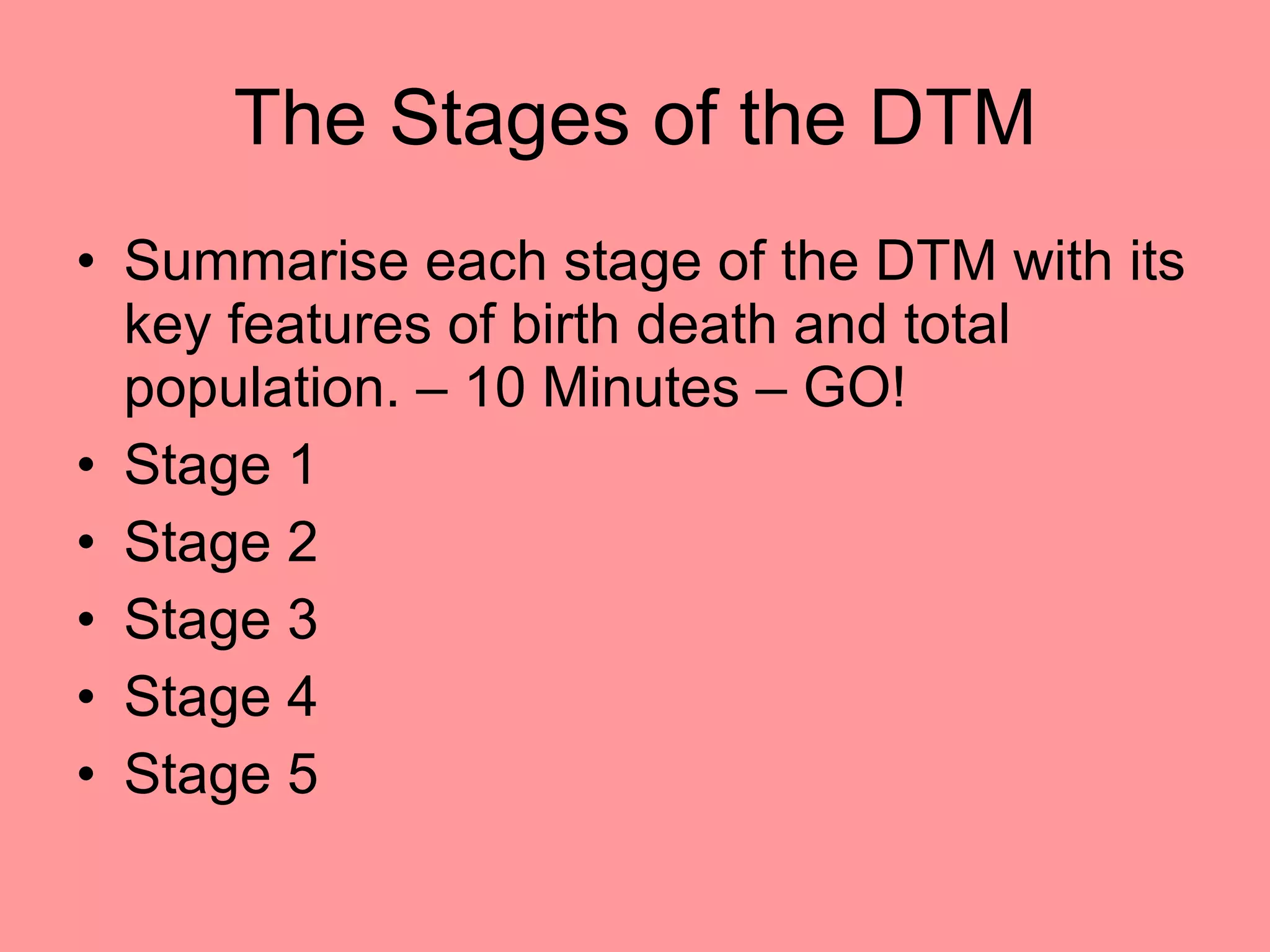 Human geography revision dtm | PPT | Geography | Science