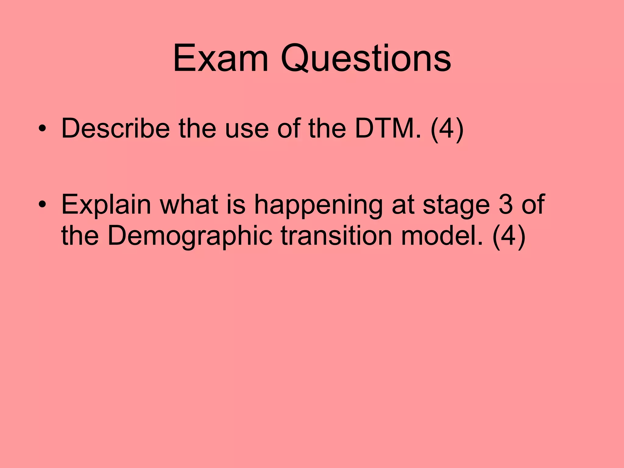 Human geography revision dtm | PPT | Geography | Science