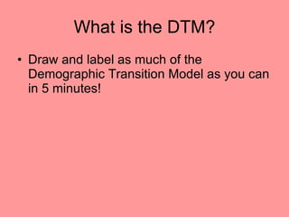 Human geography revision dtm | PPT | Geography | Science