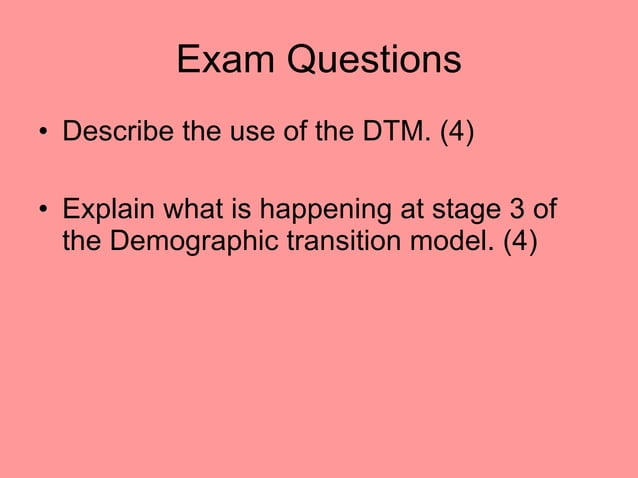 Human geography revision dtm | PPT | Geography | Science