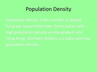 Human Geography Terms | PPTX