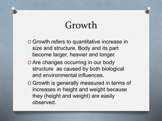 Human growth and | PPTX