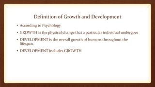 Human Growth And Development