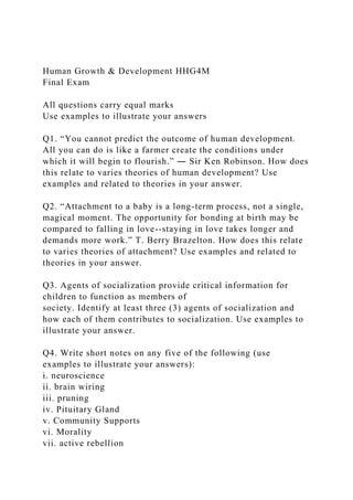 Human Growth & Development HHG4MFinal ExamAll questions carr.docx