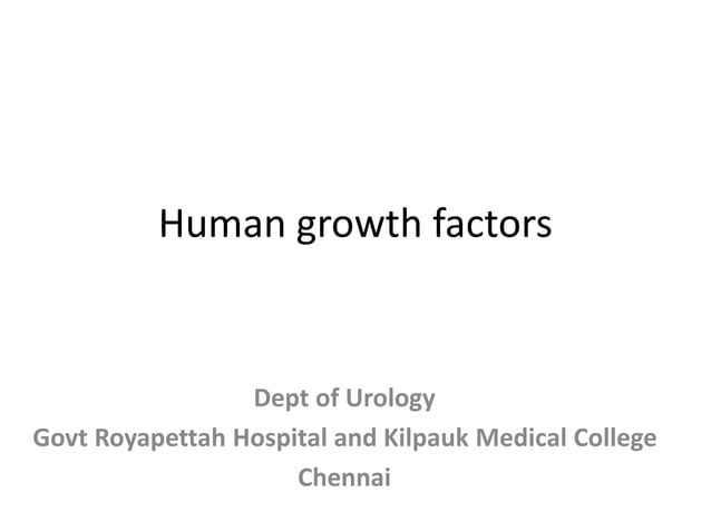 Human growth factorS | PDF