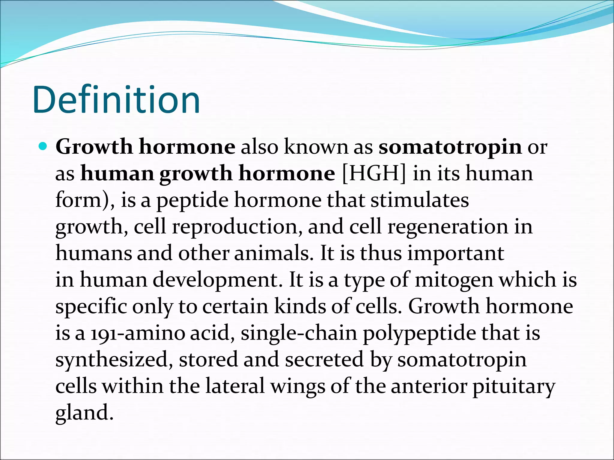 Human growth hormone | PPT
