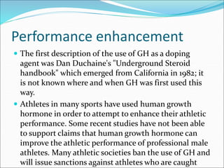 Human growth hormone | PPT