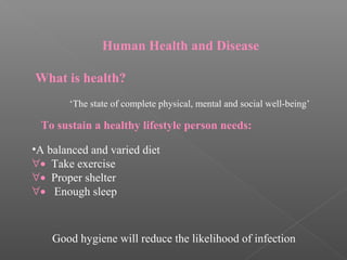 Human health and disease | PPT | Cold and Flu | Diseases and Conditions