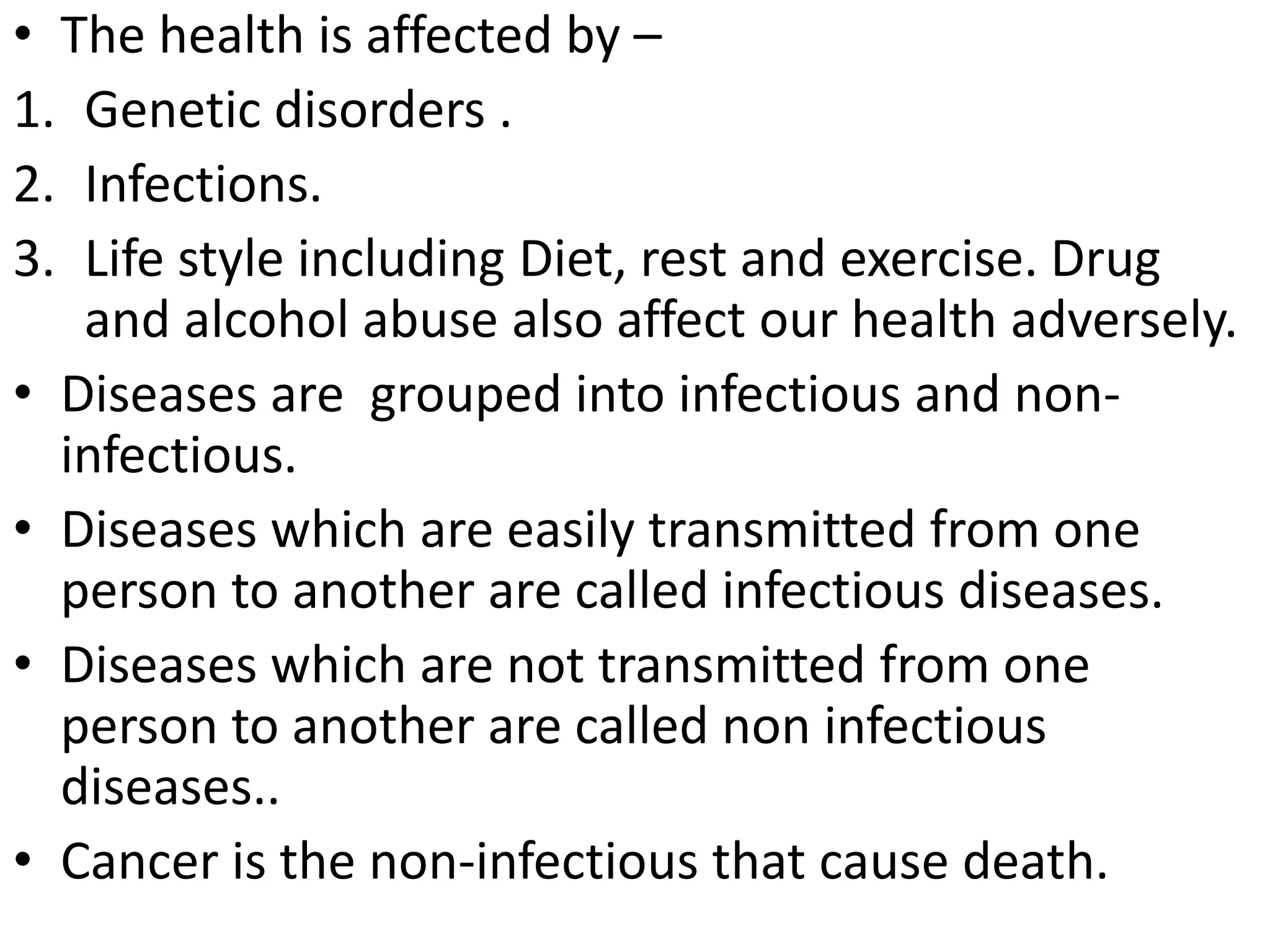 Chapter 8. Human health and disease. | PPTX