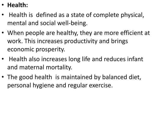 Chapter 8. Human health and disease. | PPTX