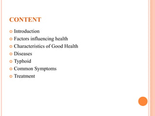 Human health and diseases | PPTX