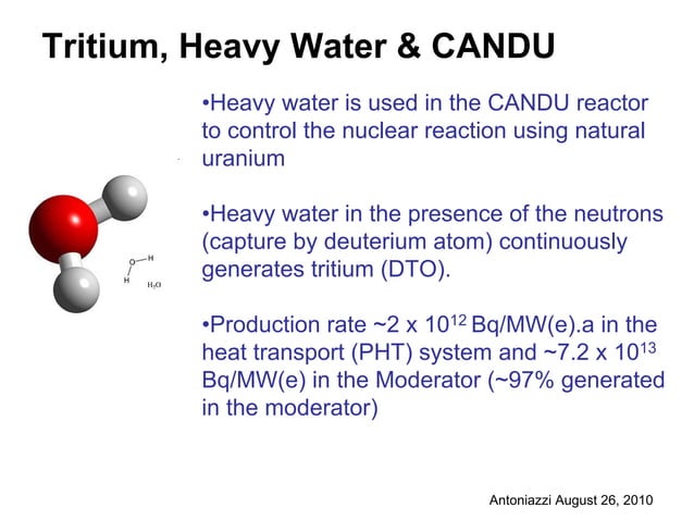 Human health and the biological effects of tritium in drinking water ...
