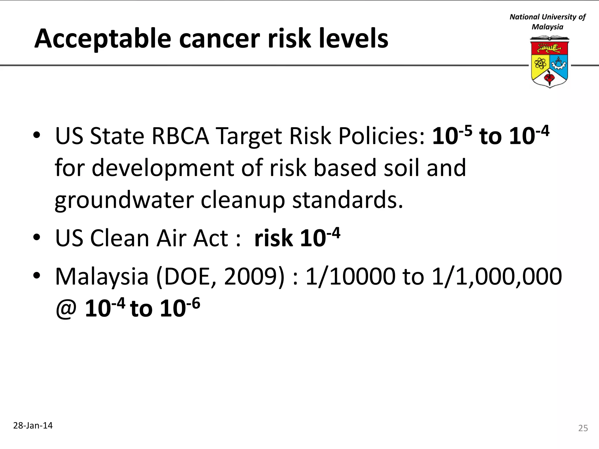 Human health risk assessment | PDF