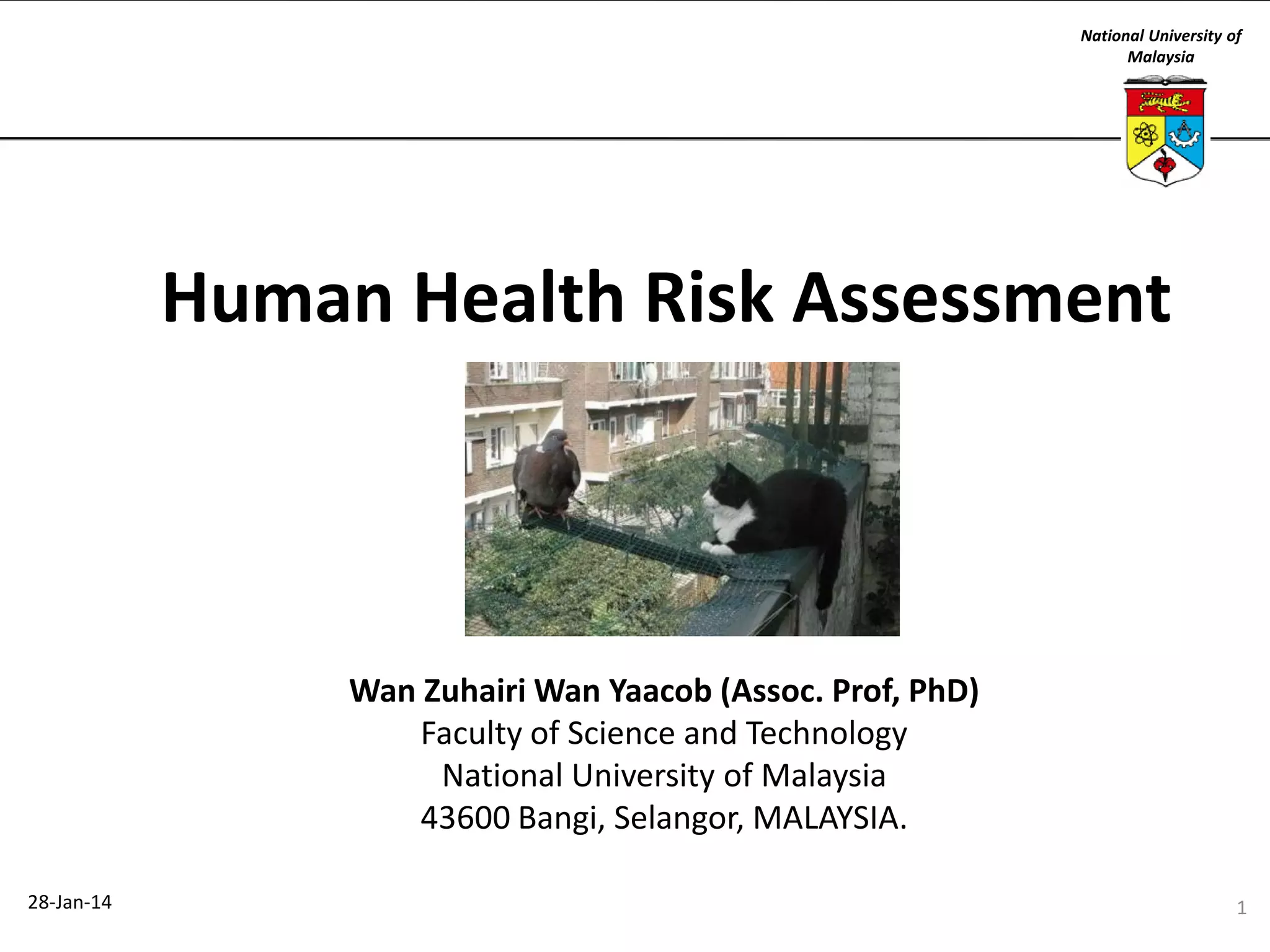 NUMalaysia Health Risk Assessment | PPT