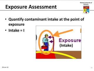 Human health risk assessment | PDF