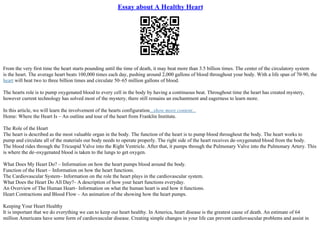 Human Heart Research Paper | PPT