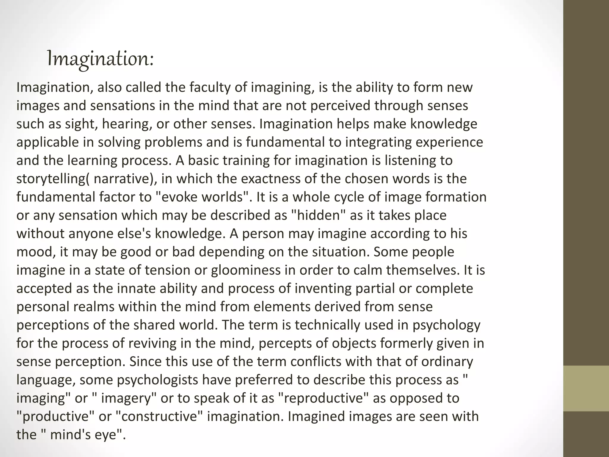 Human Imaginations | PPTX