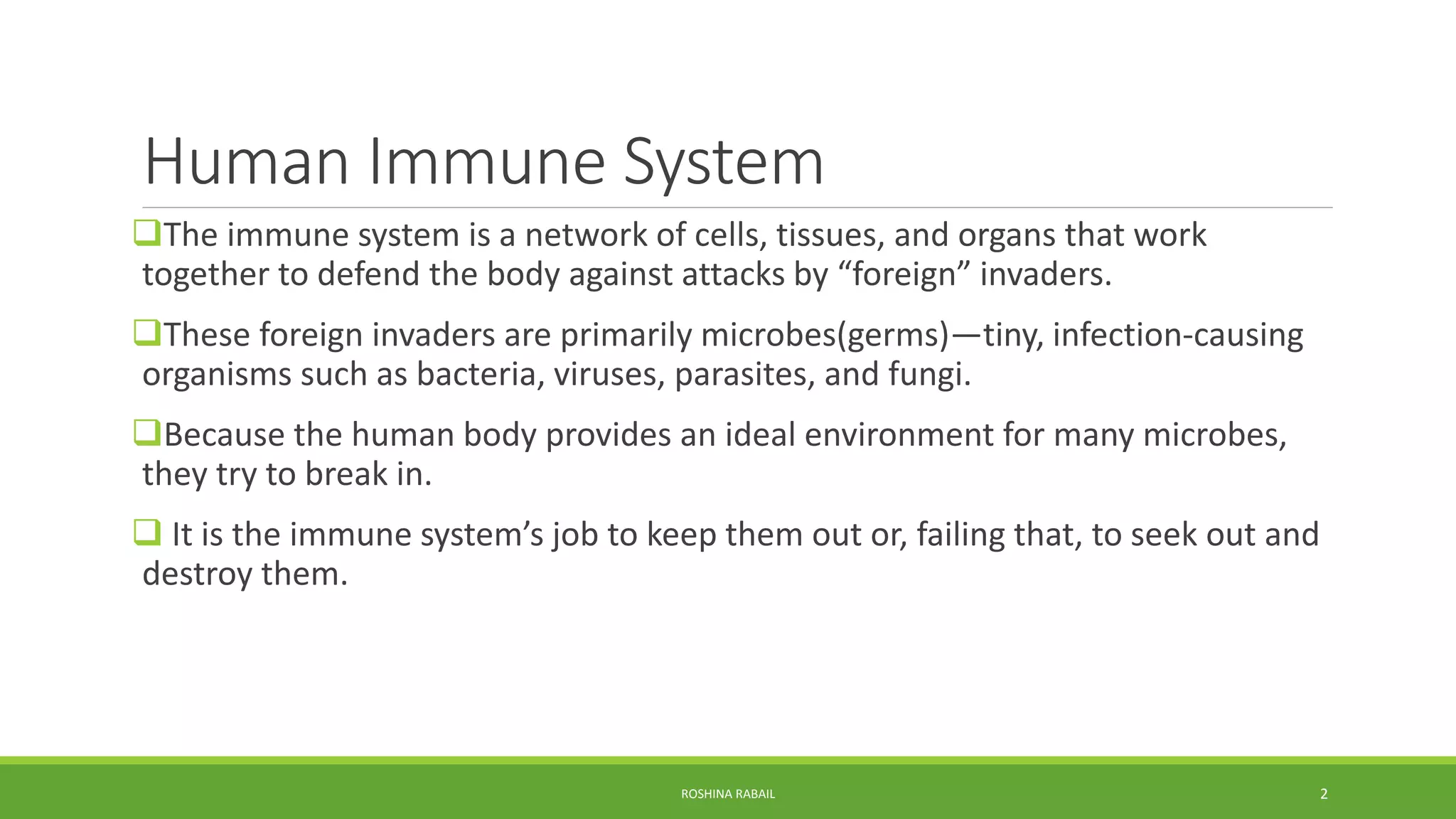 Human immune system | PPSX