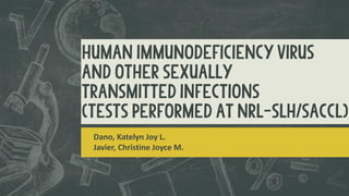 Human Immunodeficiency Virus and Other Sexually Transmitted Infections ...