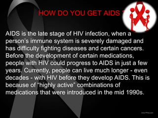 Human immunodeficiency virus (hiv) and aids | PPTX